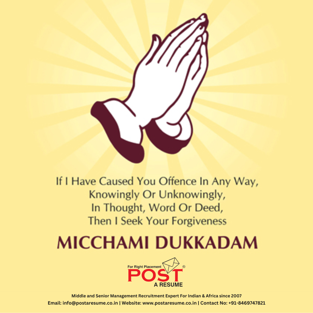 Michhami Dukkadam! Saṃvatsari, a day of reflection and forgiveness. Who ...