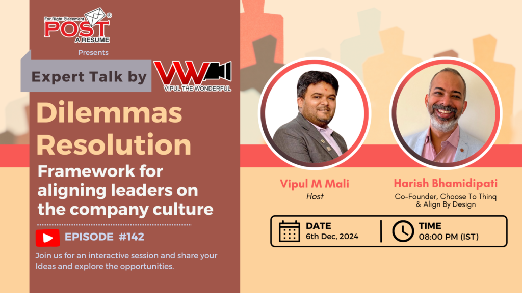Expert Talk Ep. 142 with Harish Bhamidipati on Dilemmas Resolution Framework for Aligning ...